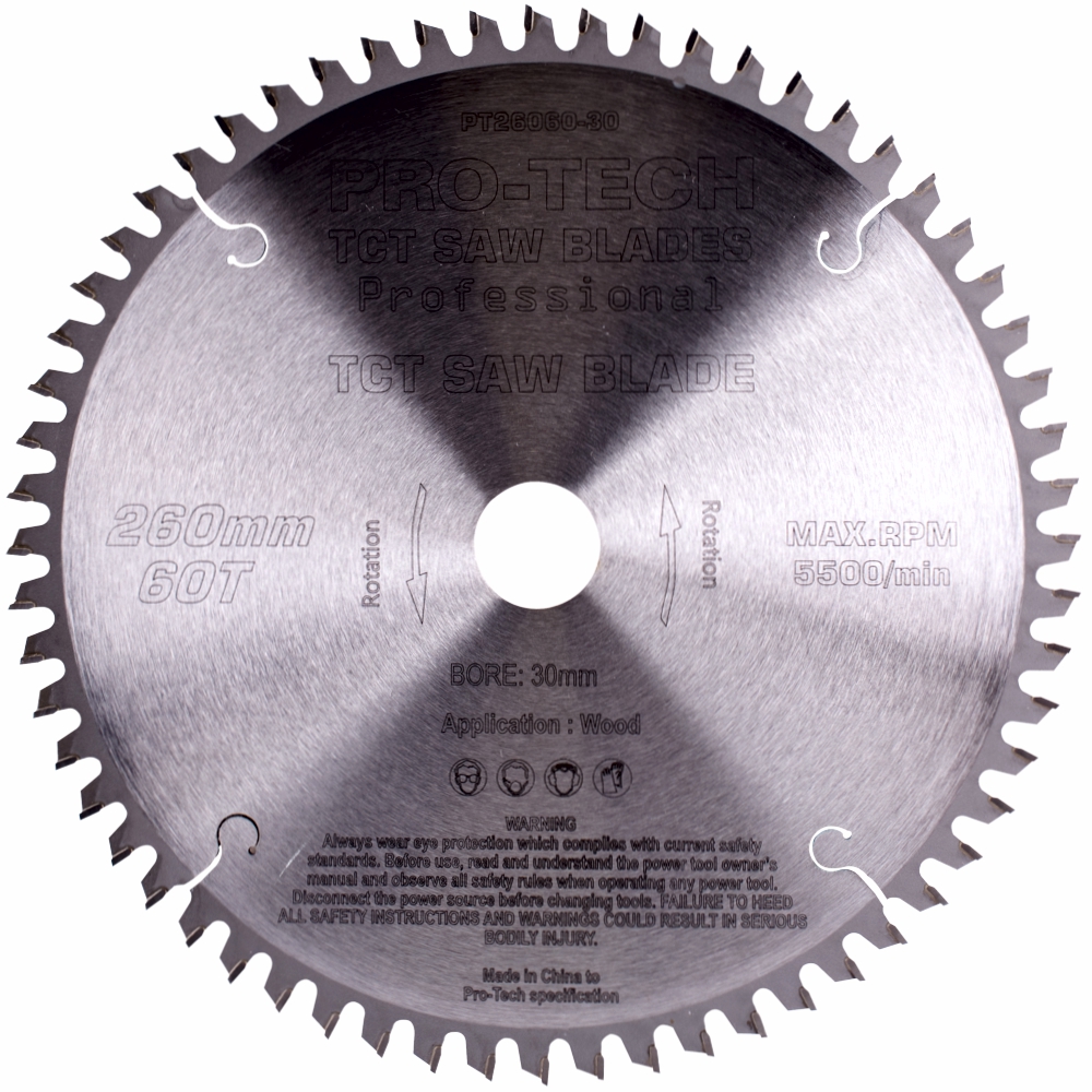 Pro-Tech Saw Blade Tct 260X2 5X30X60T