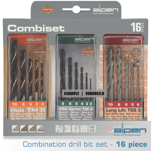 Alpen 3 Drill Bit Sets in Carton