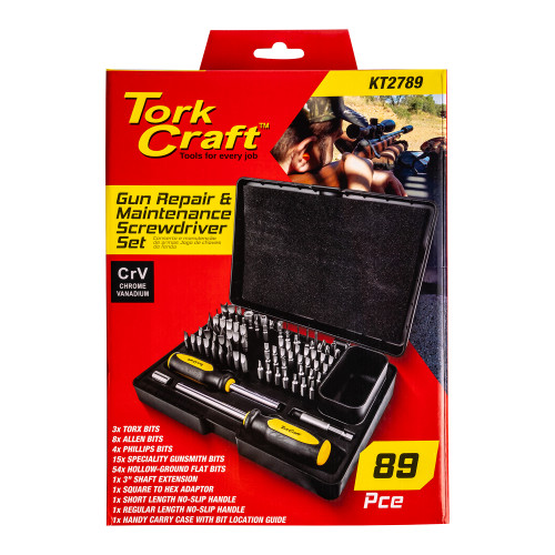 Tork Craft Gun Repair & Maintenance Screwdriver Set – 89 Piece
